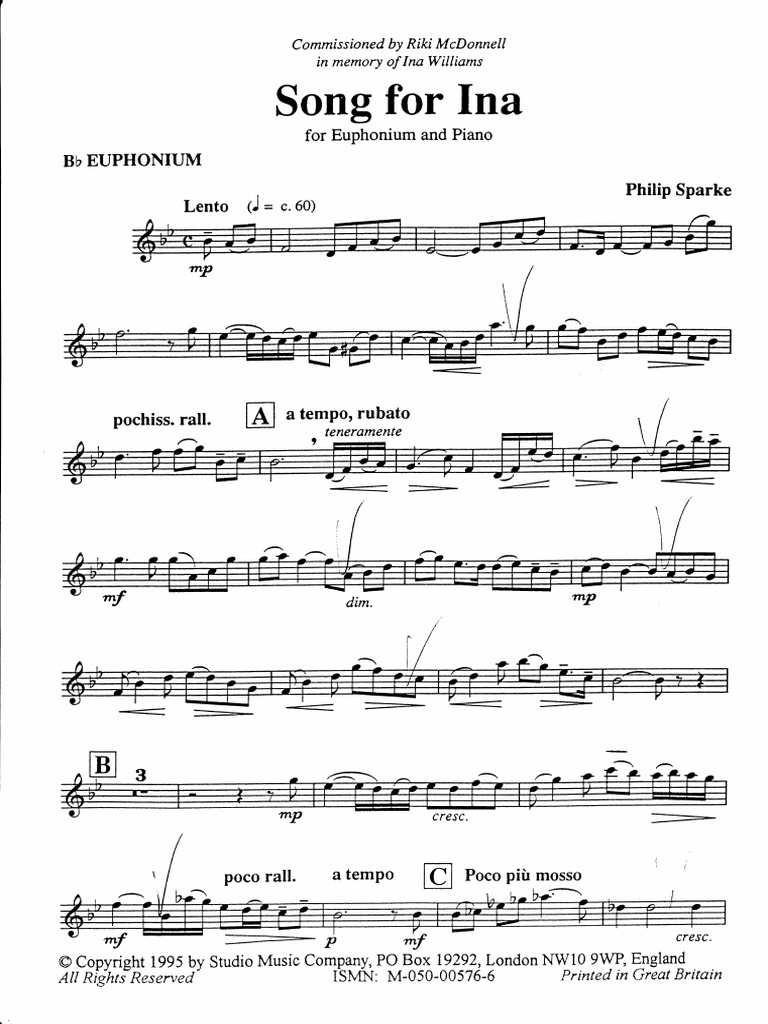 Song For Ina | PDF | Musical Forms | Elements Of Music