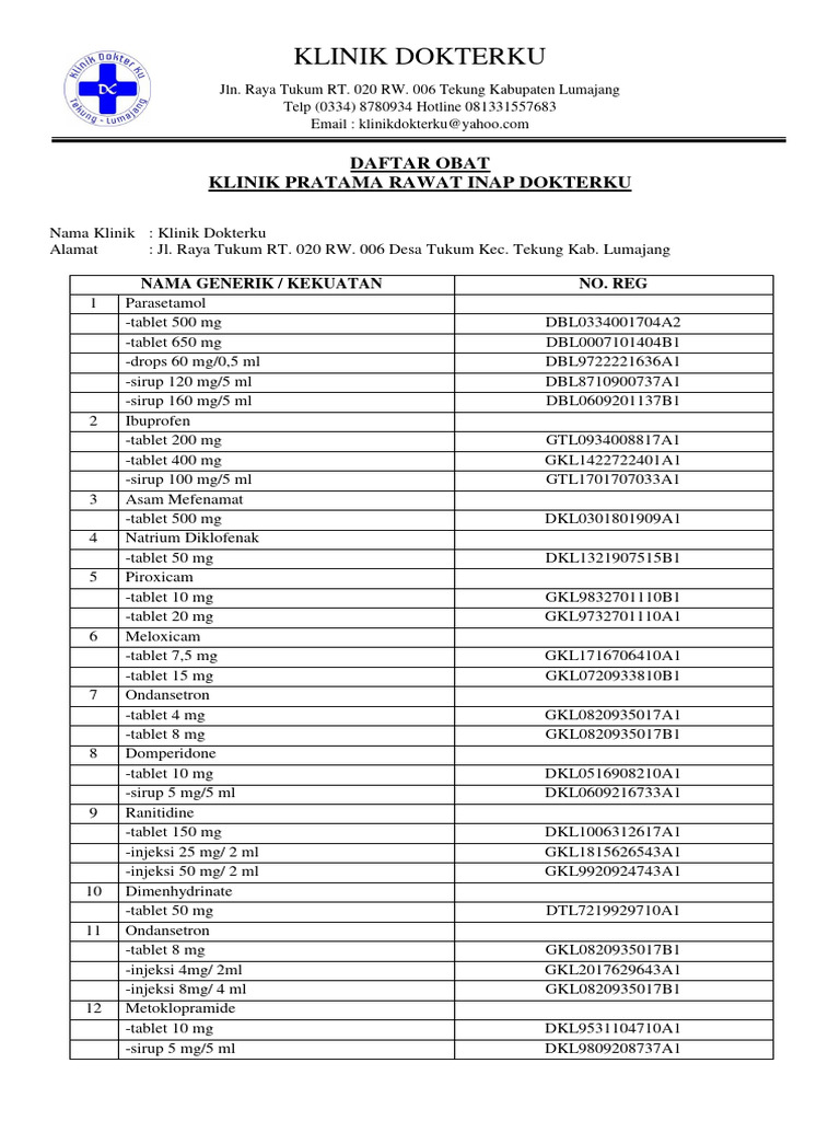 Daftar Obat | PDF | Drugs | World Health Organization