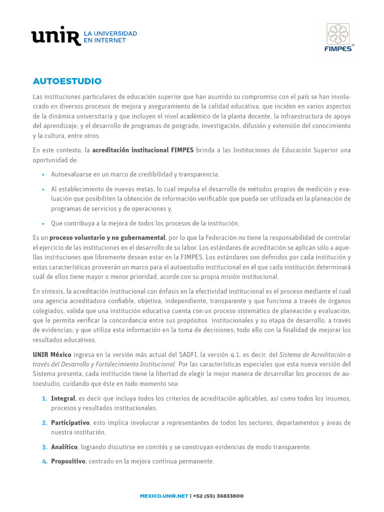2207 PDF MX Doc FIMPES Autoestudio | PDF | Evaluación