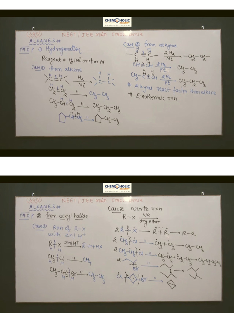 Alkane Short Notes | PDF