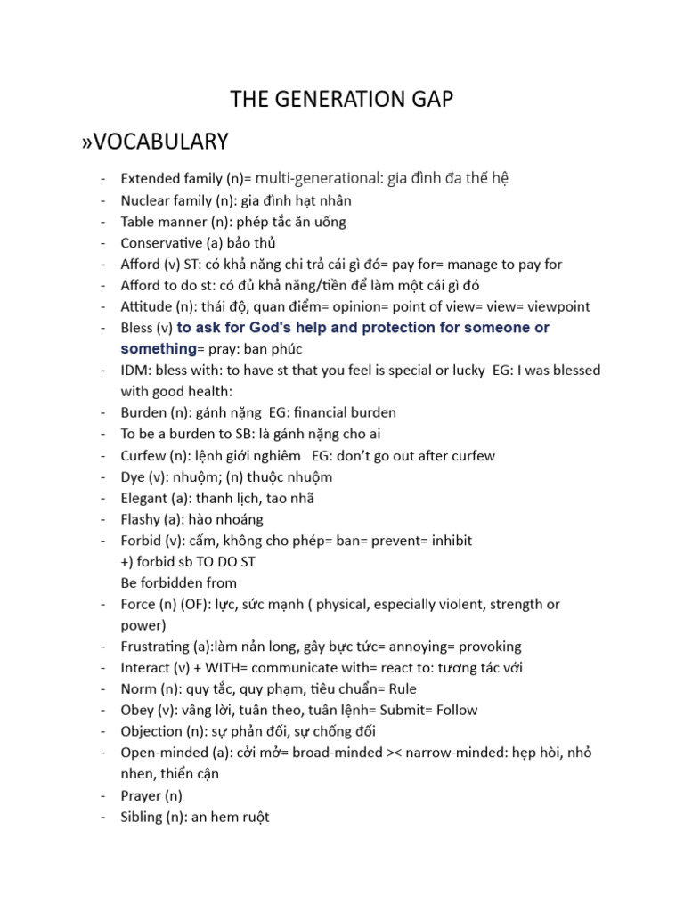 The Generation Gap | PDF