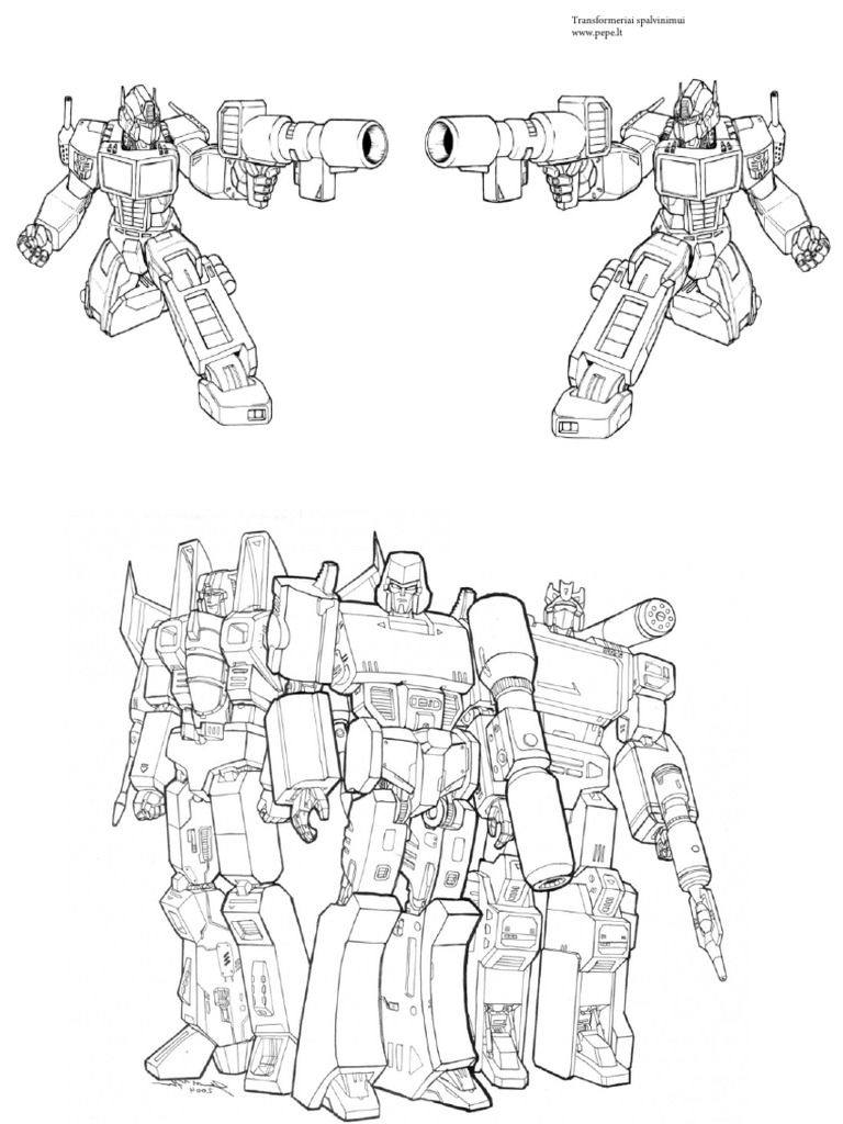 Gambar Untuk Mewarnai Robot Transformers | PDF