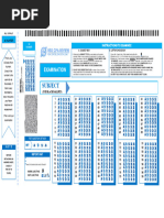 PRC Sample Answer Sheet For LET (Version 2.0) | PDF