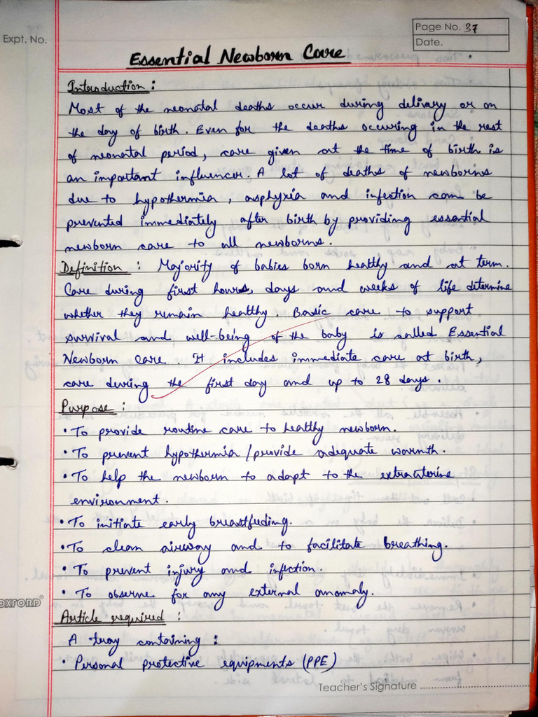 Essential Newborn Care Pdf