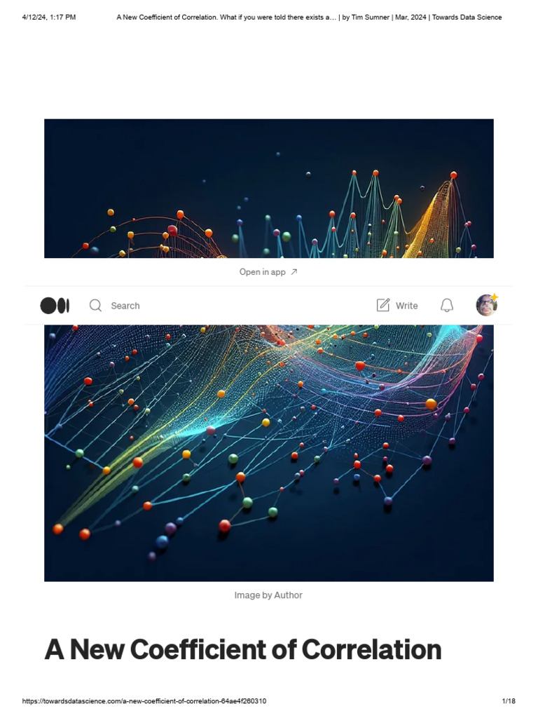 A New Coefficient of Correlation. What If You Were Told There Exists A - by Tim Sumner - Mar ...