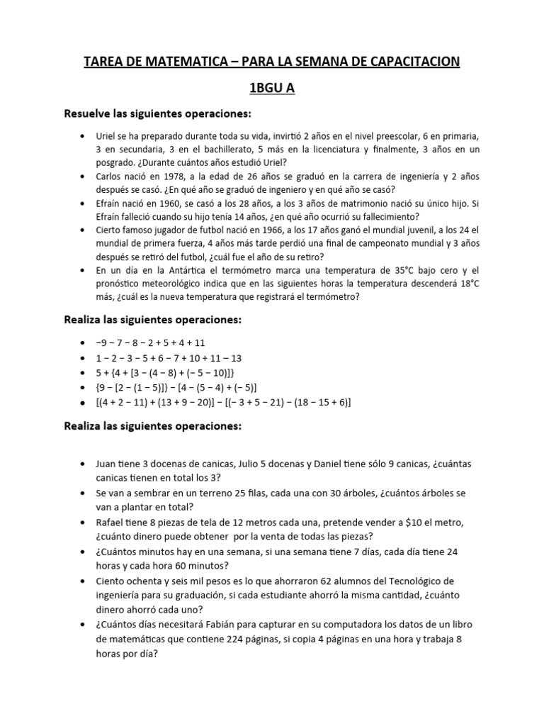 Tarea de Matematica | Descargar gratis PDF | Función (Matemáticas) | Pendiente