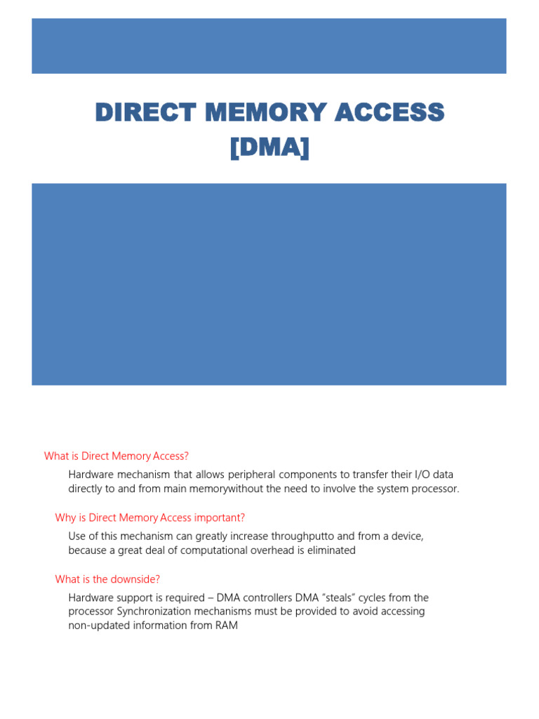DMA Details | PDF | Information Technology | Operating System Technology