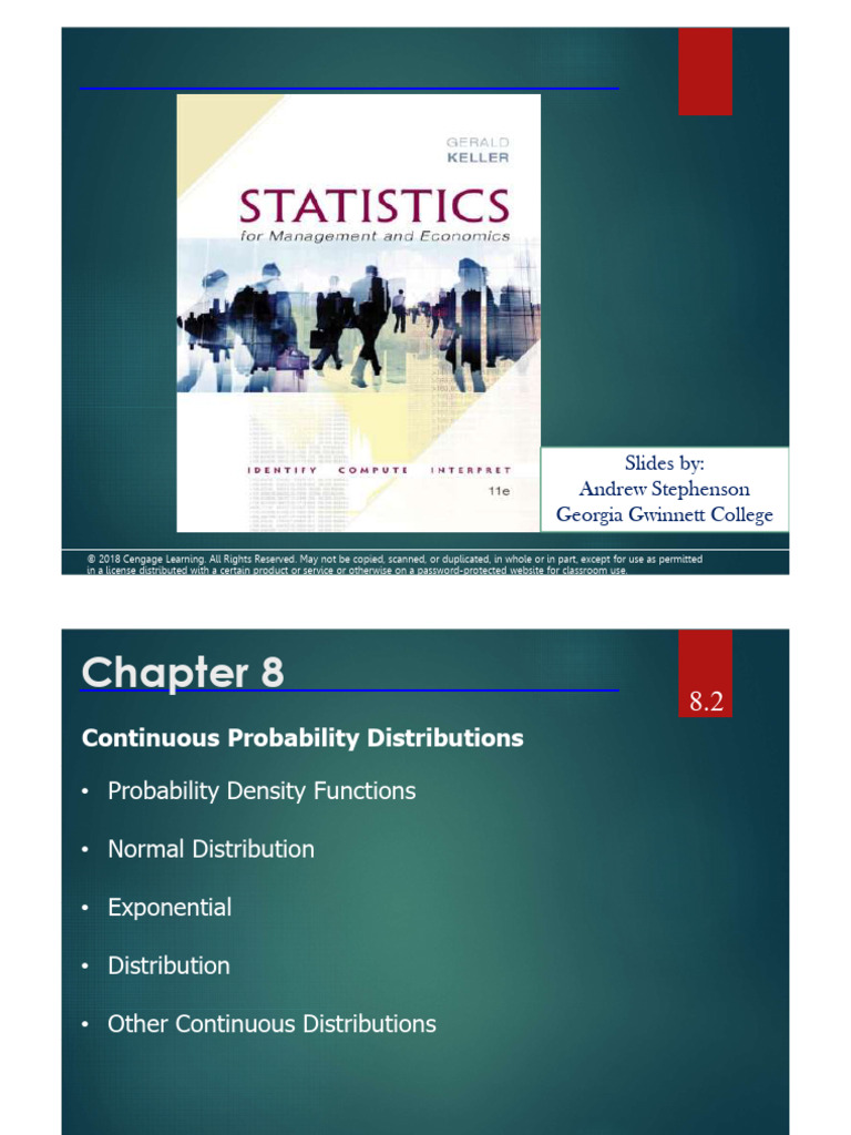 chapter8 | PDF | Probability Distribution | Normal Distribution