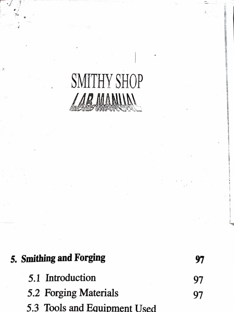 Smithing Shop Manual | PDF | Forge | Forging