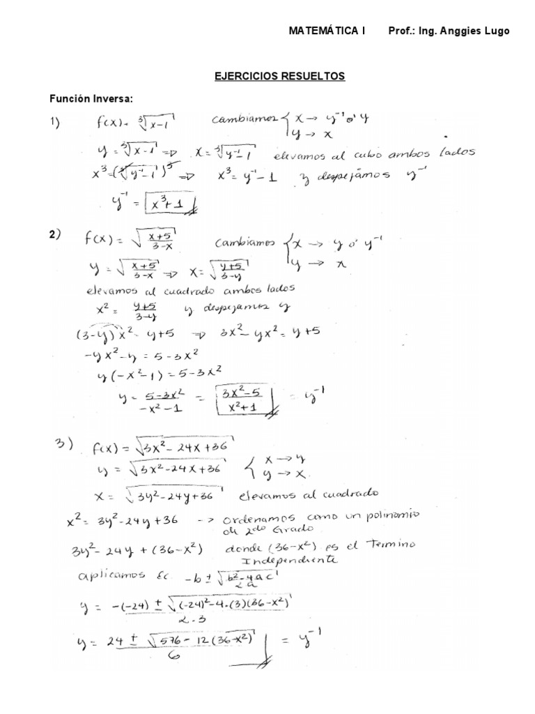 Ejercicios Resueltos y Propuestos Clase 1 | PDF