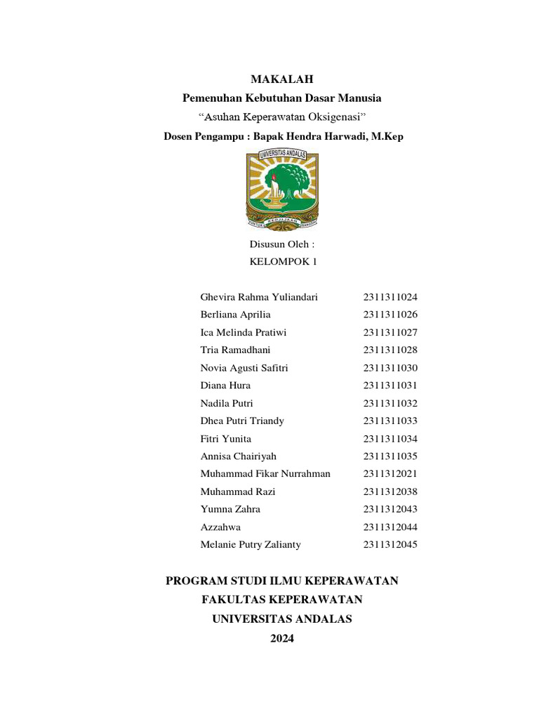 Askep Oksigenasi Final | PDF