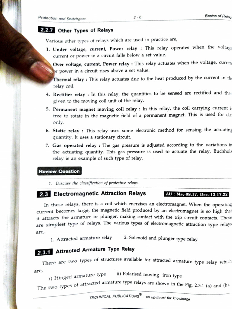 PSG Unit 2 Imp Questions | PDF | Relay | Electromagnetic Induction
