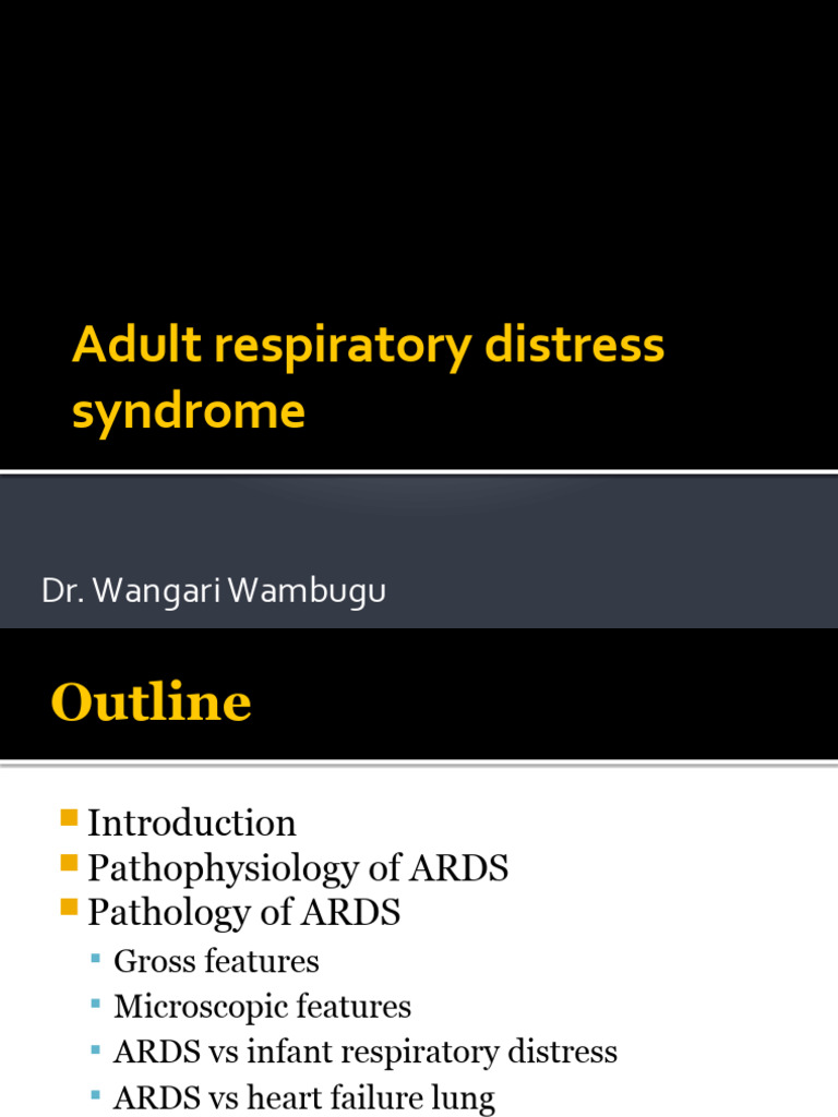 Adult Respiratory Distress Syndrome | PDF | Lung | Inflammation