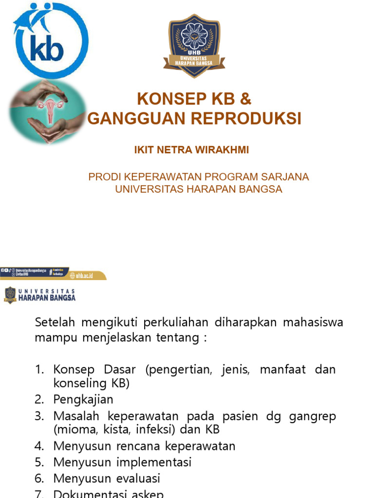 Pertemuan 8. Konsep KB Dan Gangguan Reproduksi | PDF