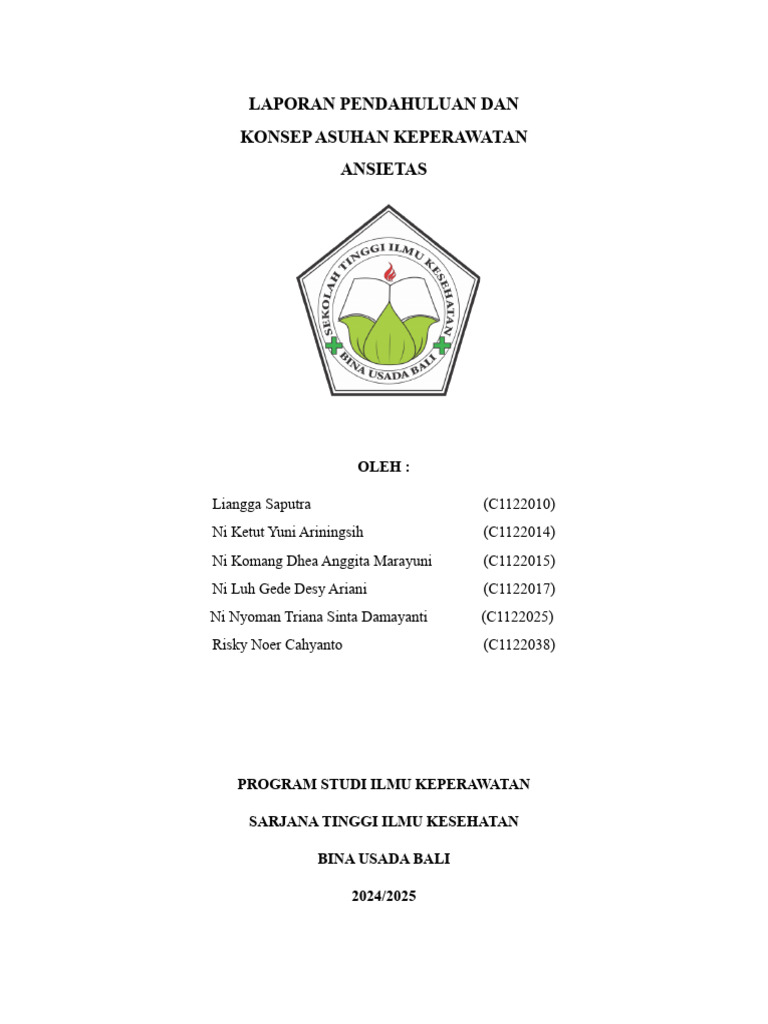 Konsep Asuhan Keperawatan Ansietas | PDF