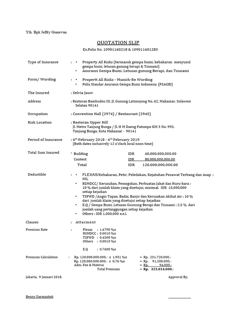 PAR EQ-Selvia Jauw (2018-2019) | PDF | Insurance | Financial Services