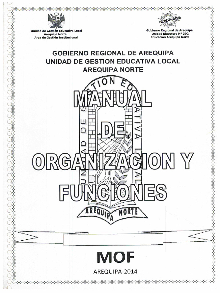 Manual de Organizacion y Funciones | PDF