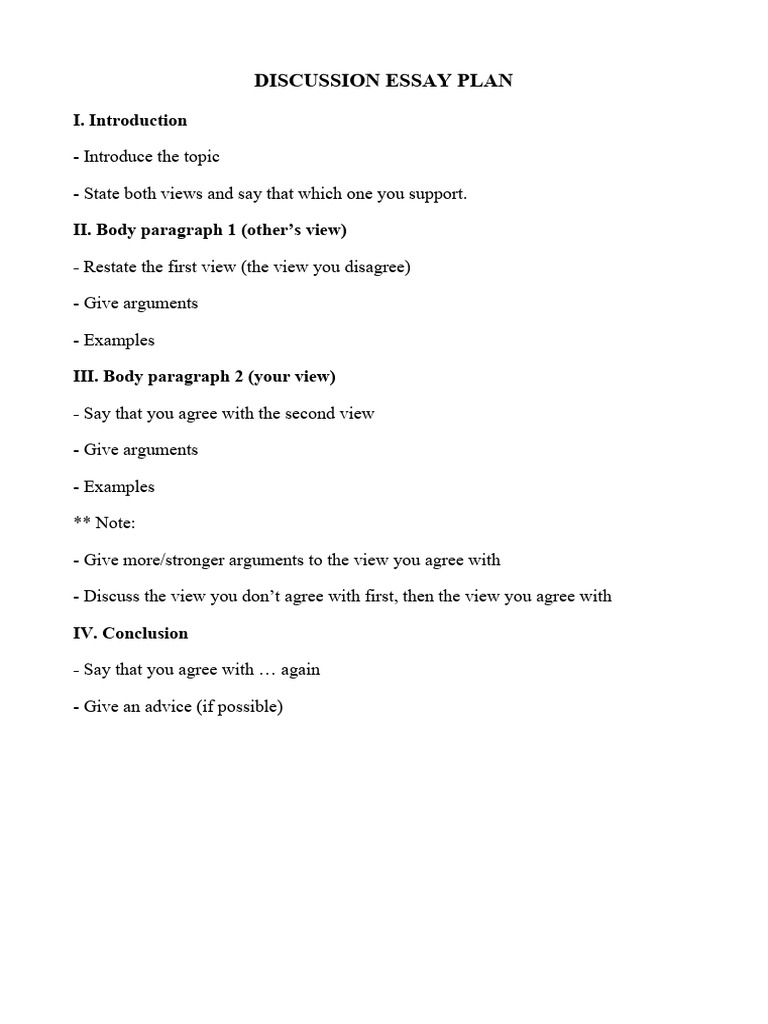 Discussion Essay | PDF | Leisure | Argument