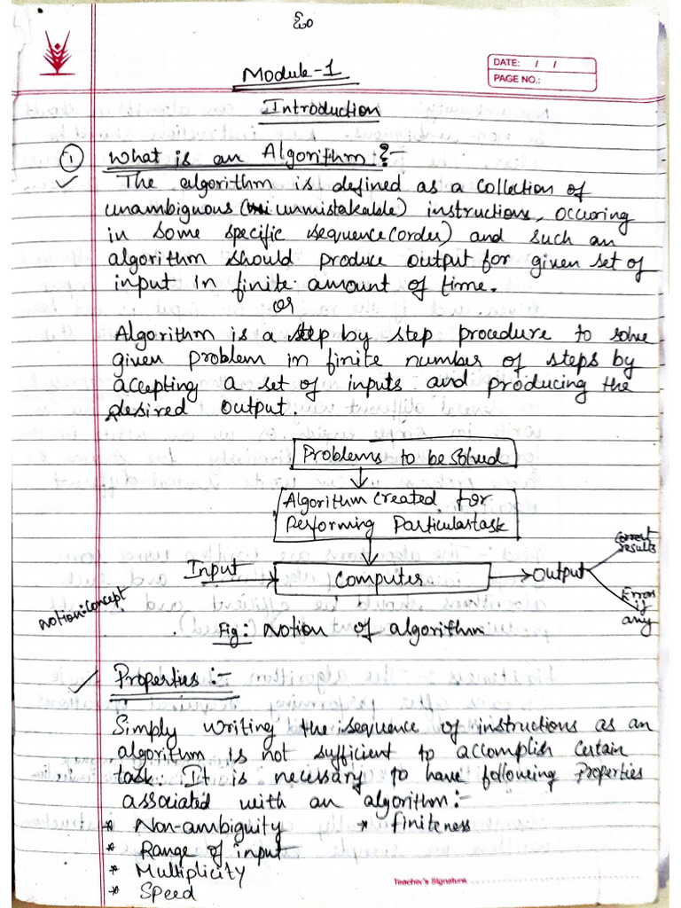 Ada Module 1 Chapter 1, 2022 Scheme | PDF