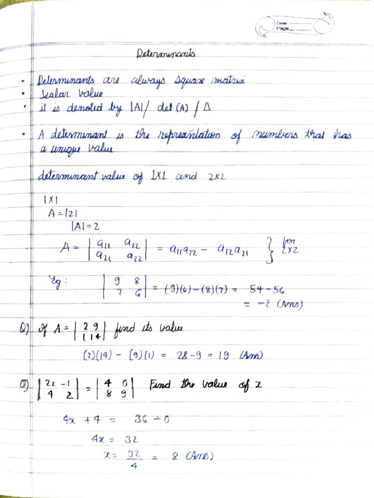 Determinants | PDF