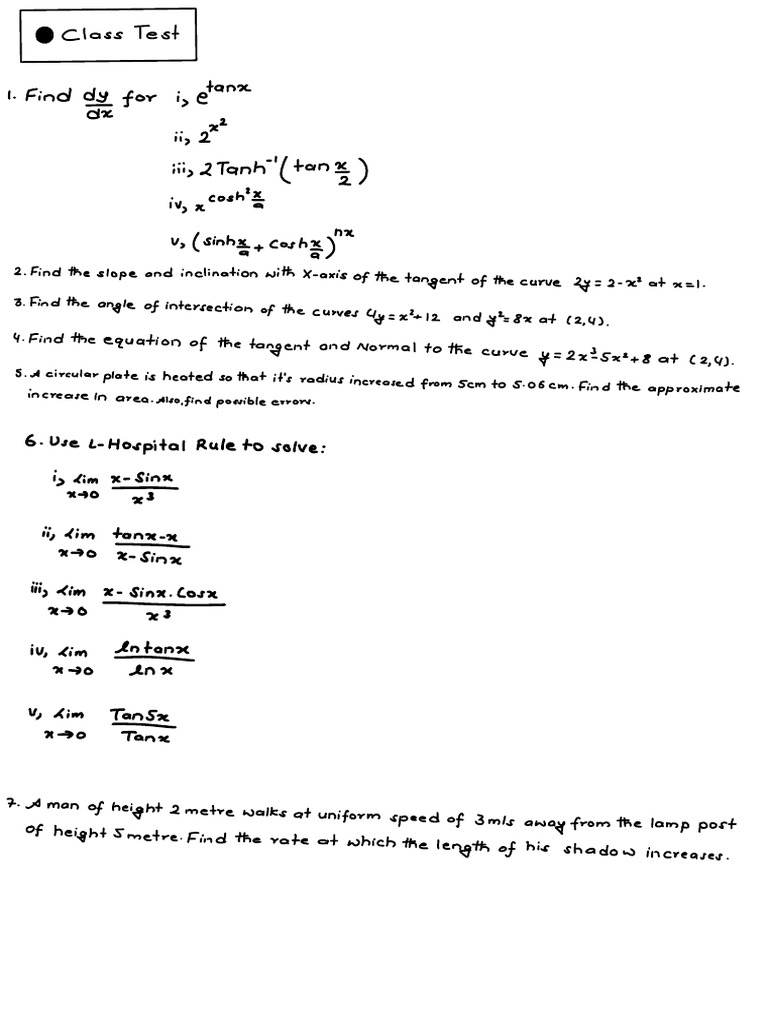 Derivative Test | PDF