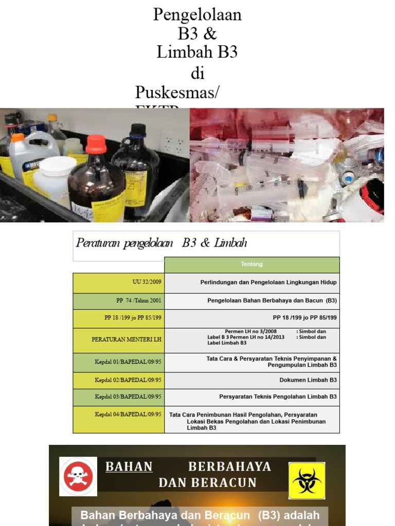Pengelolaan b3 Dan Limbah b3 | PDF