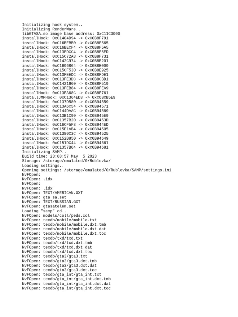 samp_log | PDF | Software | Computing
