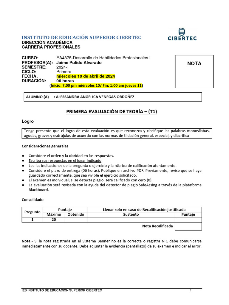 EA-4375_Desarrollo Habilidades Profesionales 1_00_EVALUACIÓN_TEORÍA_1 ...