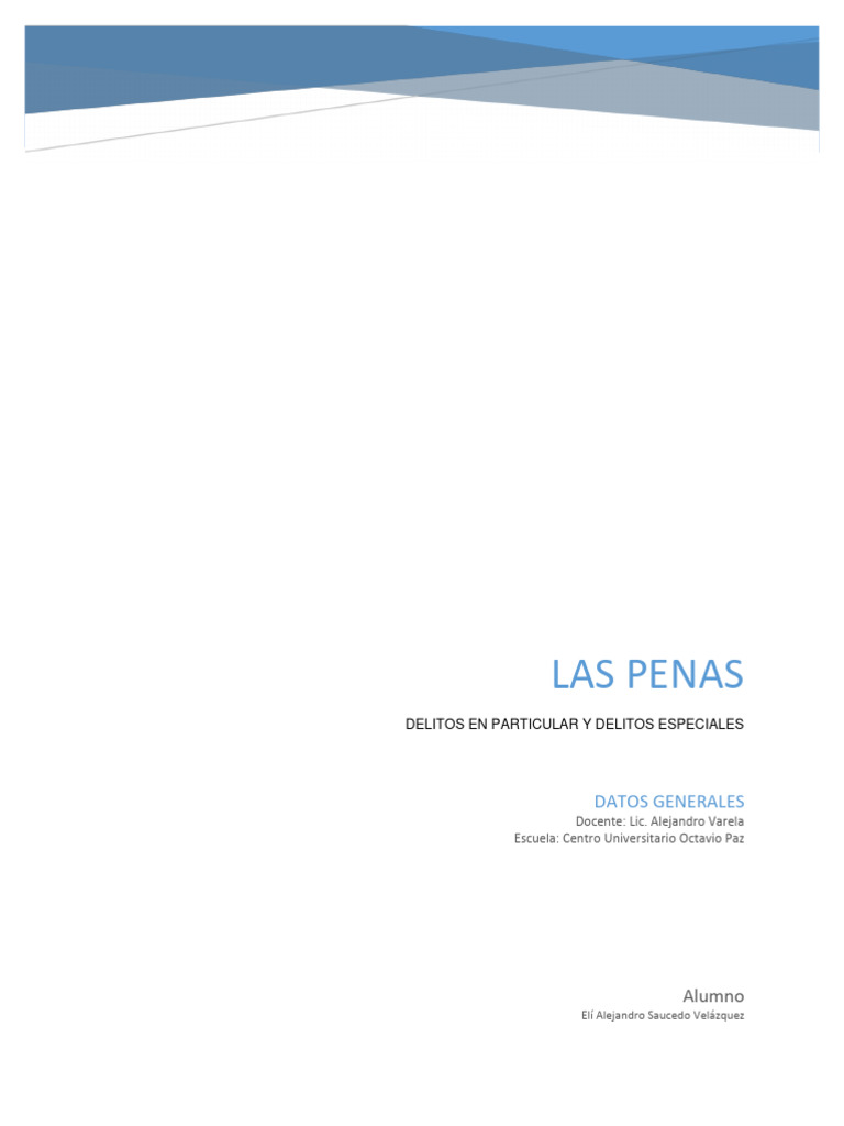 Las Penas | PDF | Daños y perjuicios | Constitución