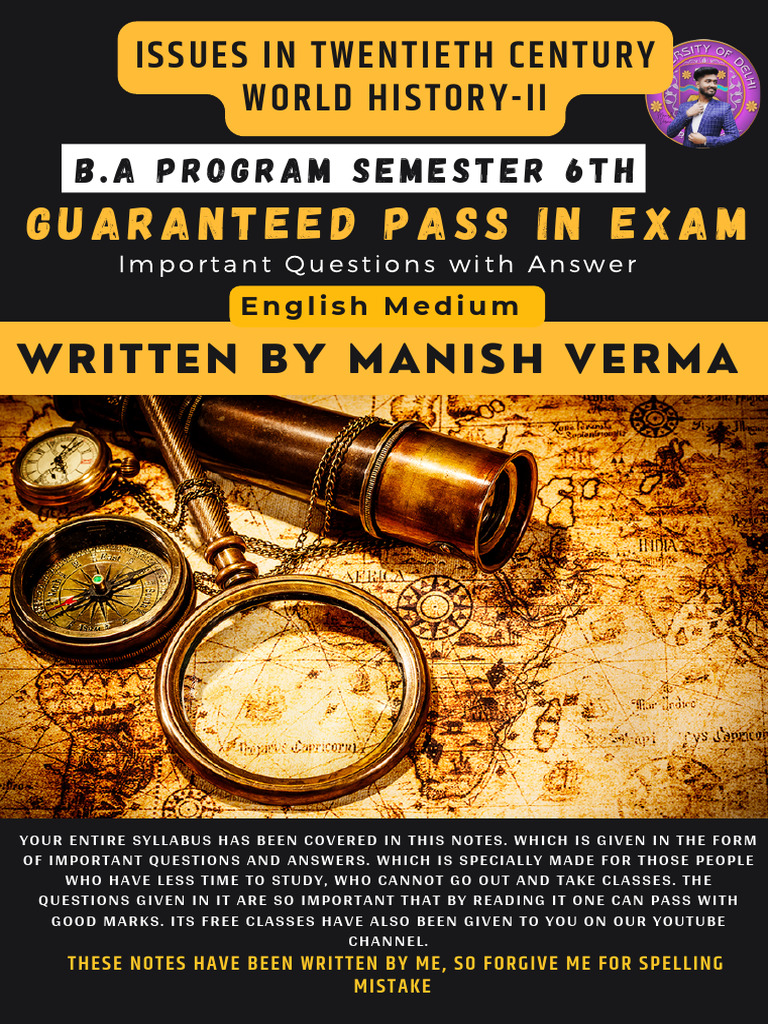 Issues in World History of The 20th Century II in English 2 | PDF ...