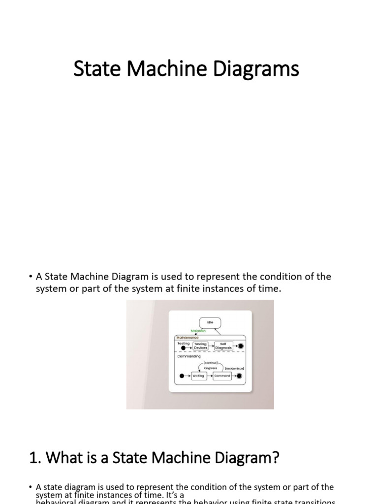 State Machine Diagrams | PDF