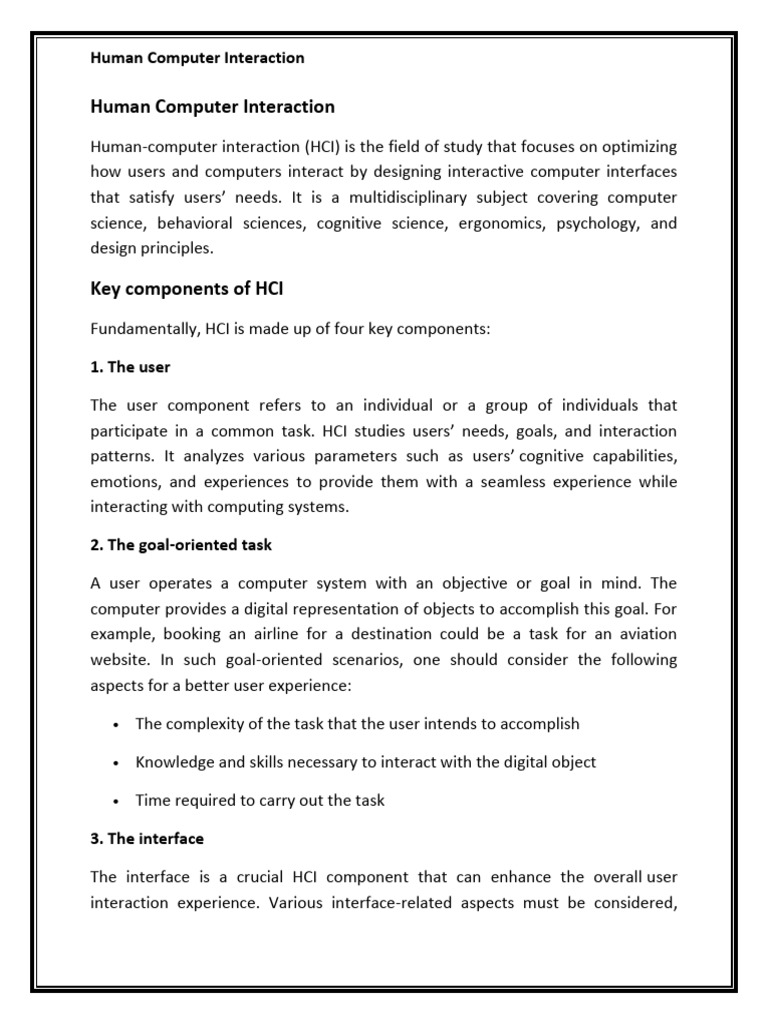 Intro and Context For HCI | PDF | Human–Computer Interaction | Mobile App