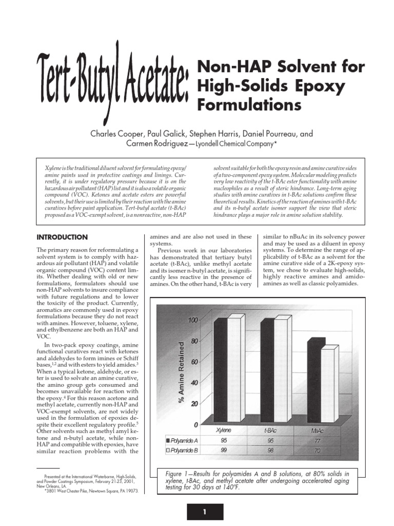 Methyl Butal For High-Solids-Epoxy-Formulations - pc166 | PDF | Epoxy ...