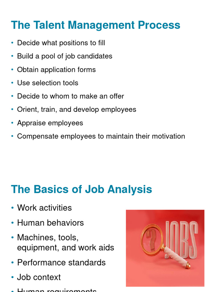 The Talent Management Process PDF Scenario Planning Unemployment