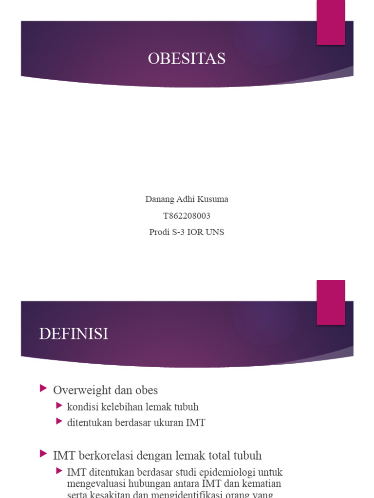 Danang Adhi T862208003 - PPT Obesitas | PDF