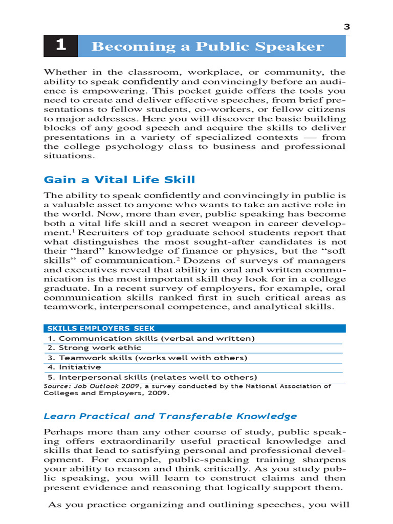 S3 Public Speaking Chapter 1PDF | PDF | Public Speaking | Communication S3 Public Speaking Chapter 1PDF | PDF | Public Speaking | Communication