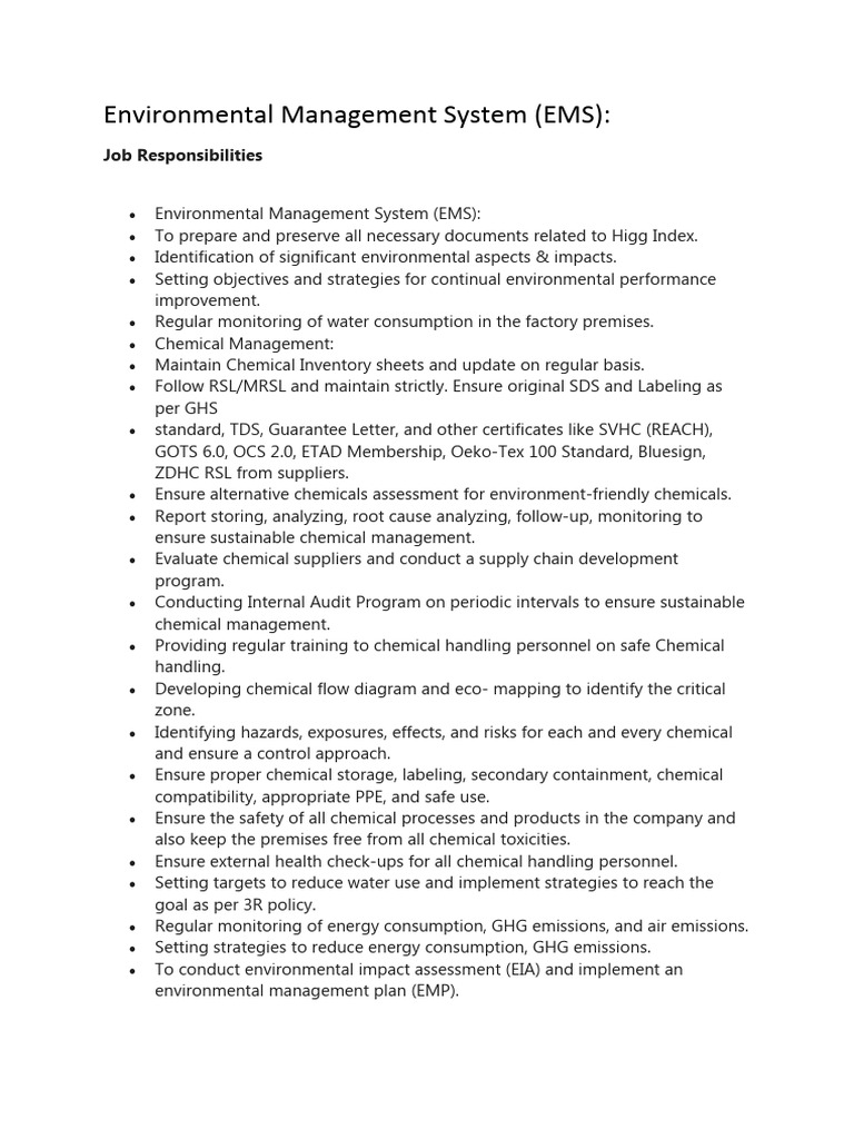 Environmental Management System | PDF | Natural Environment ...