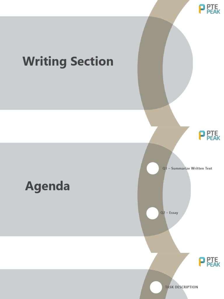 PTE Peak - Writing Section Updated | Download Free PDF | Textbook ...