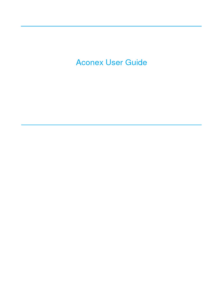 Aconex User Guide | PDF | Password | Internet