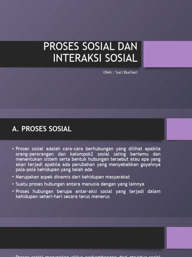 3.proses Sosial Dan Interaksi Sosial | PDF