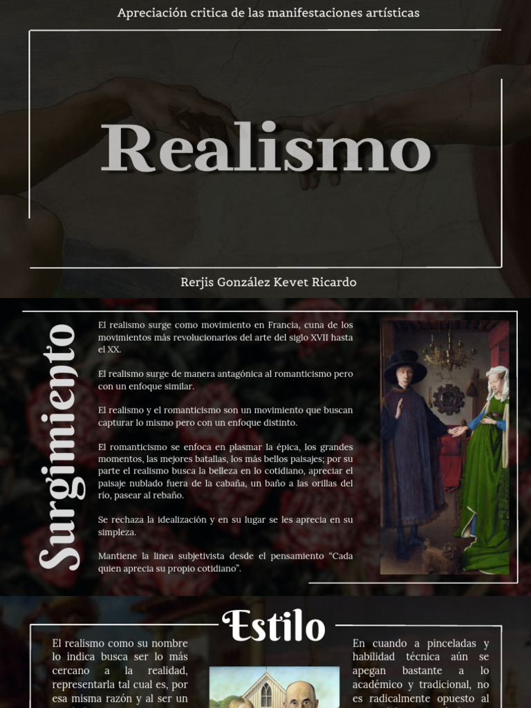 Realismo vs Romanticismo: Análisis Crítico | PDF | Pinturas | Realismo ...