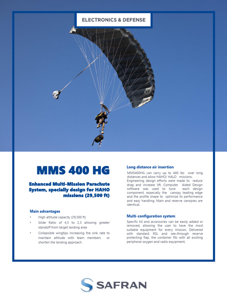 Datasheet MMS400HG EN 2023 | PDF | Parachute | Aviation