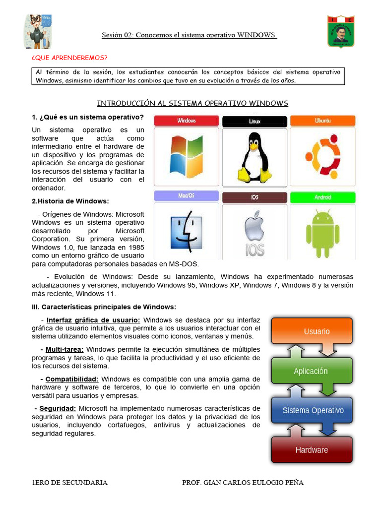 SISTEMA OPERATIVO WINDOWS | PDF | Microsoft Windows | Microsoft