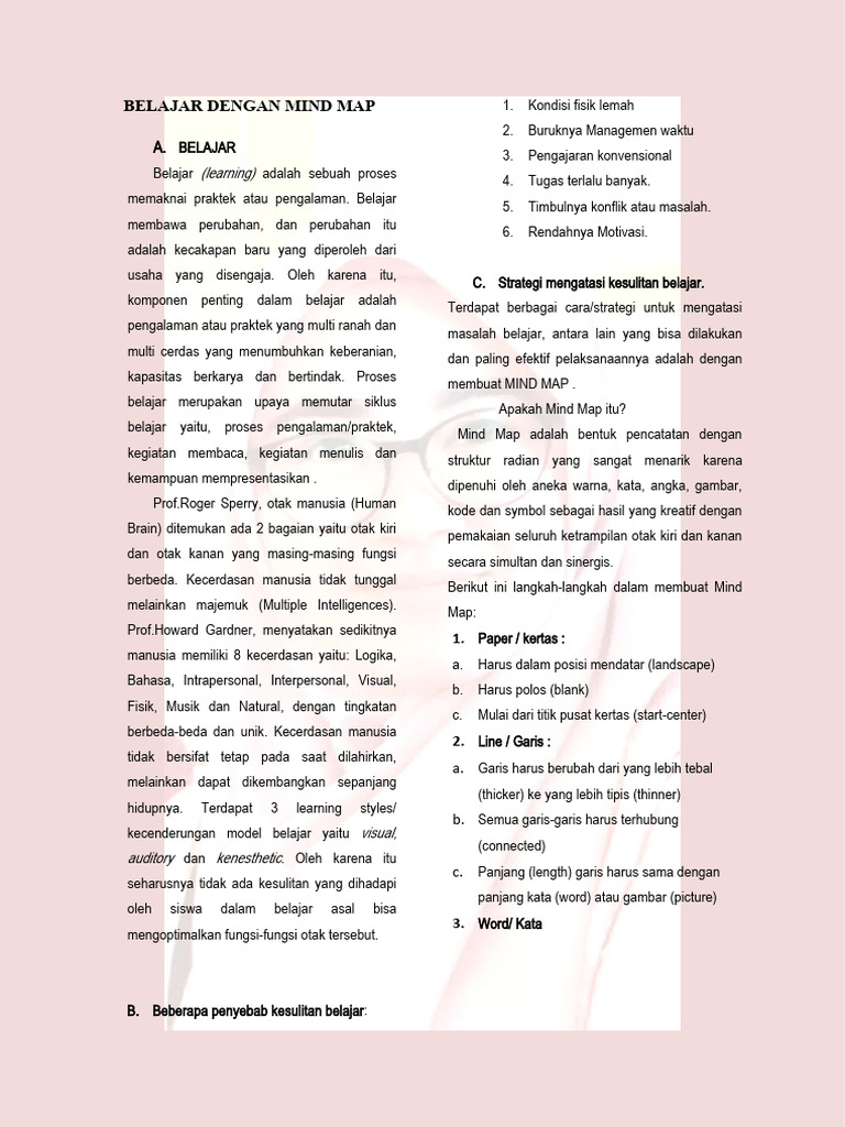 BELAJAR MIND MAP | PDF