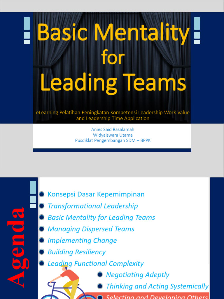 Basic Mentality For Leading Teams | PDF