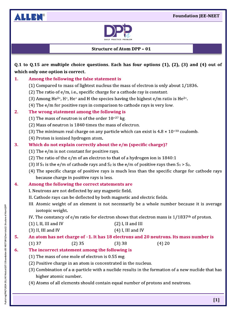 Chem DPP CH 2 Atoms | PDF