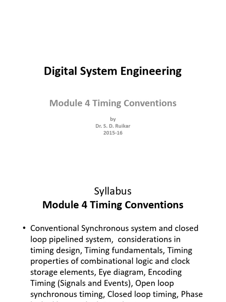 Module 4_Timing Convention | PDF | Electrical Engineering | Computer Engineering