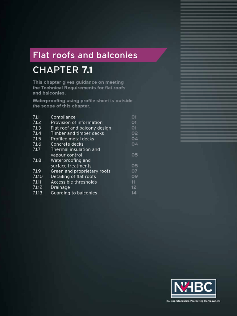 NHBC Standards 2020 7 | PDF | Roof | Concrete