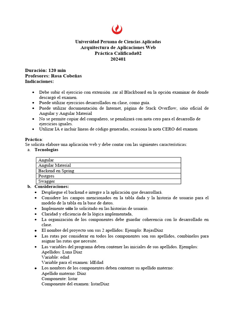 Práctica de Desarrollo Web en Angular | PDF | Aplicación web | Red mundial