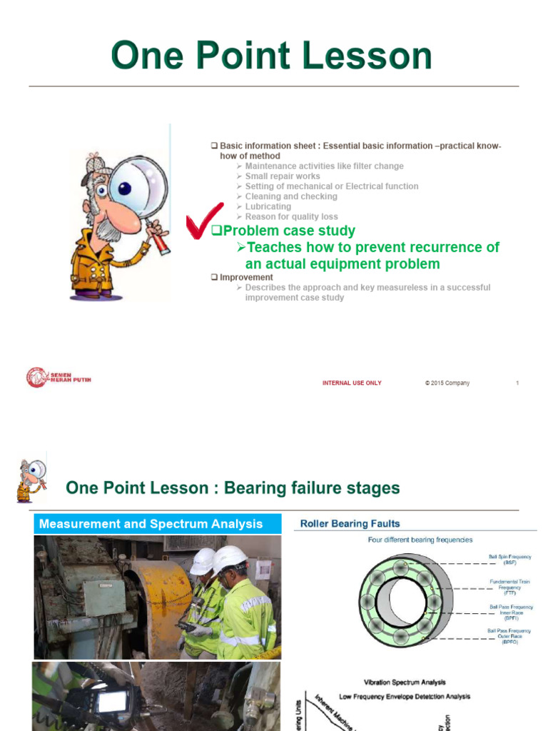 One Point Lesson - Bearing Wear 4 Stage | Download Free PDF ...